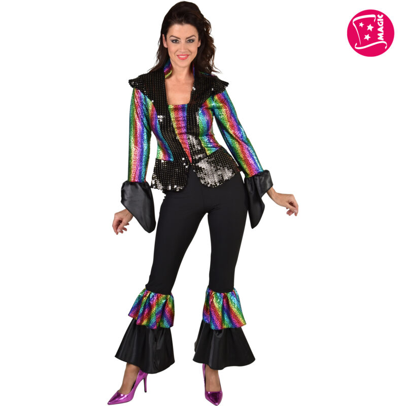 Rainbow Disco Queen Costume – 70s / Disco / ABBA Glam Rock – Fantasy World