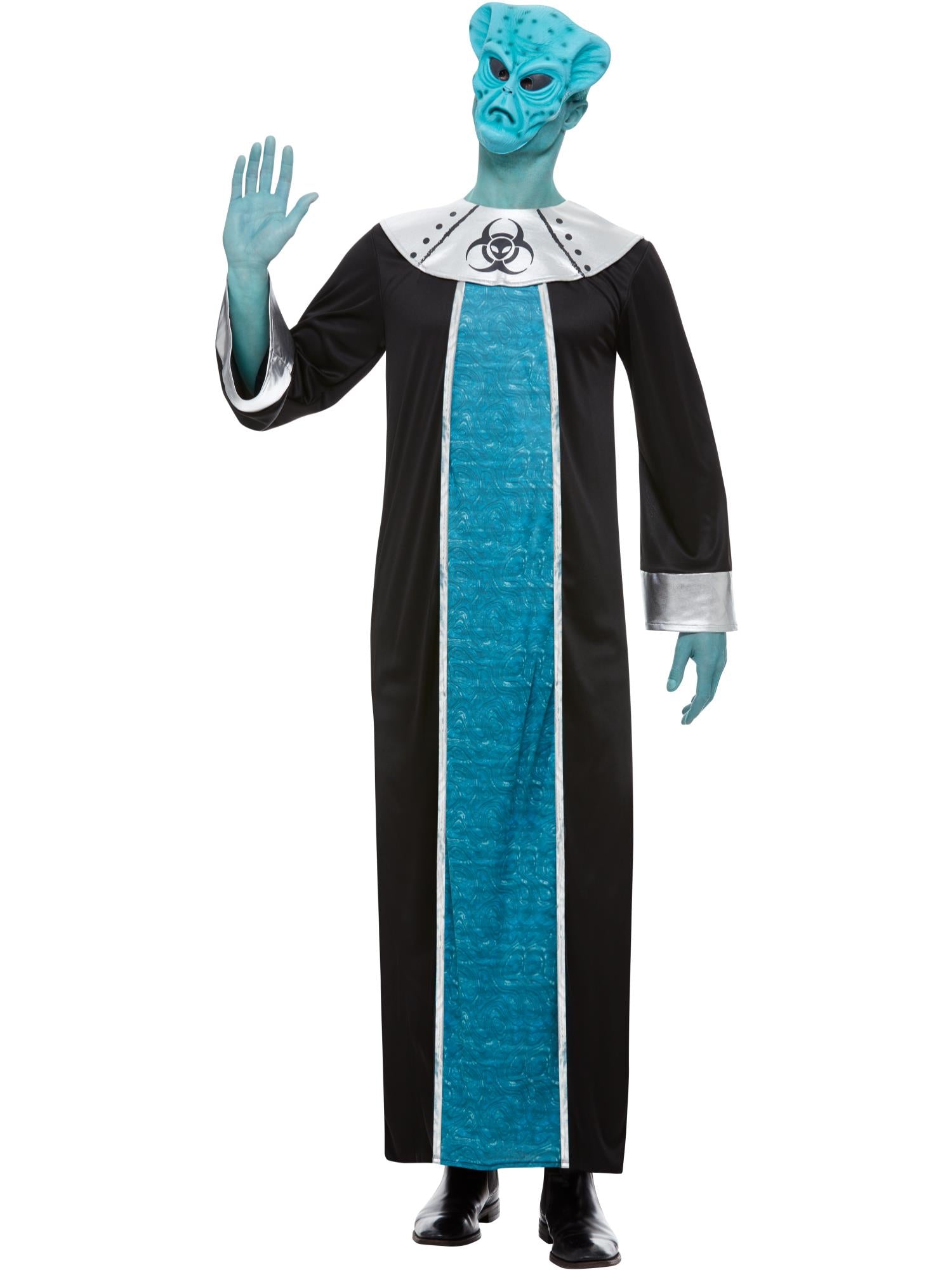 Alien Lord Costume – Blue Robe & EVA Mask – Fantasy World