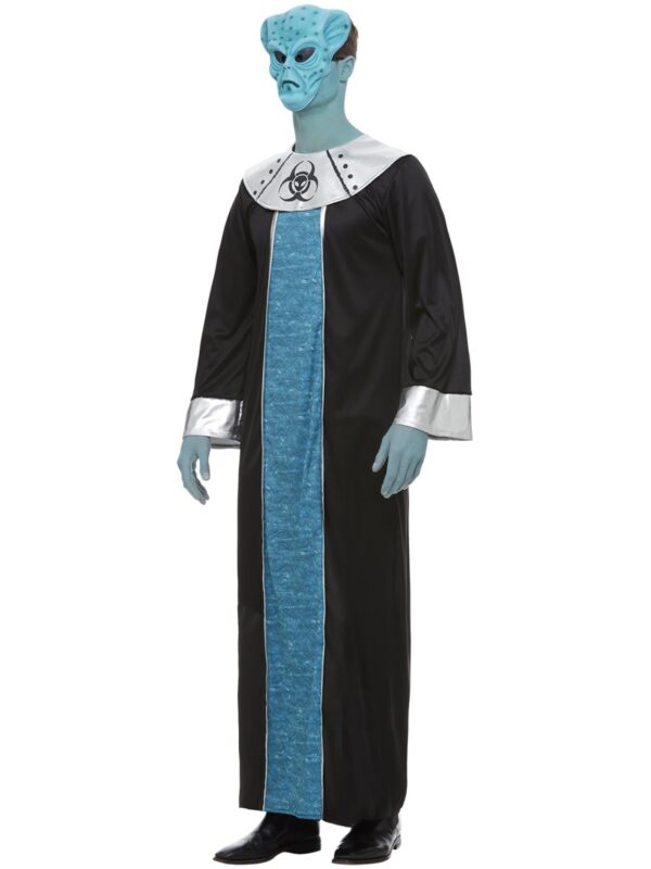 Alien Lord Costume – Blue Robe & EVA Mask – Fantasy World